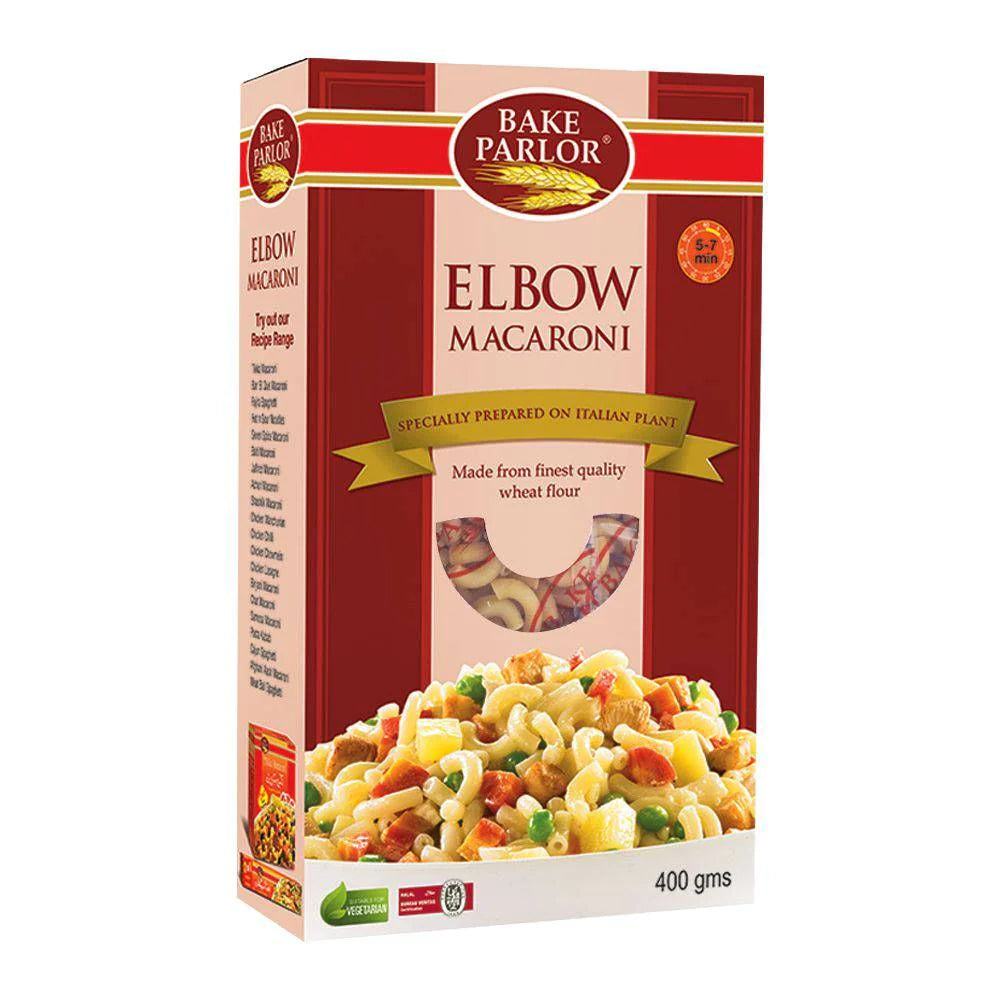 BAKE PARLOR MACRONI BOX ELBOW 400GM – abdalibabafoods