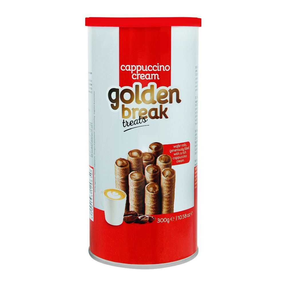 GOLDEN BREAK WAFER STICK CAPPUCCINO 300G – abdalibabafoods