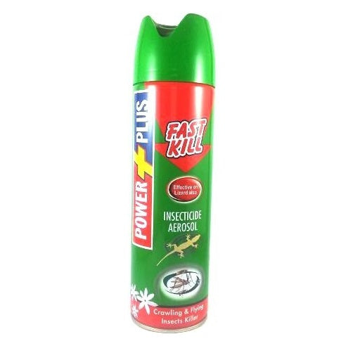 POWER PLUS FAST KILL INSECTICIDE AEROSOL SPRAY 500ML G – abdalibabafoods