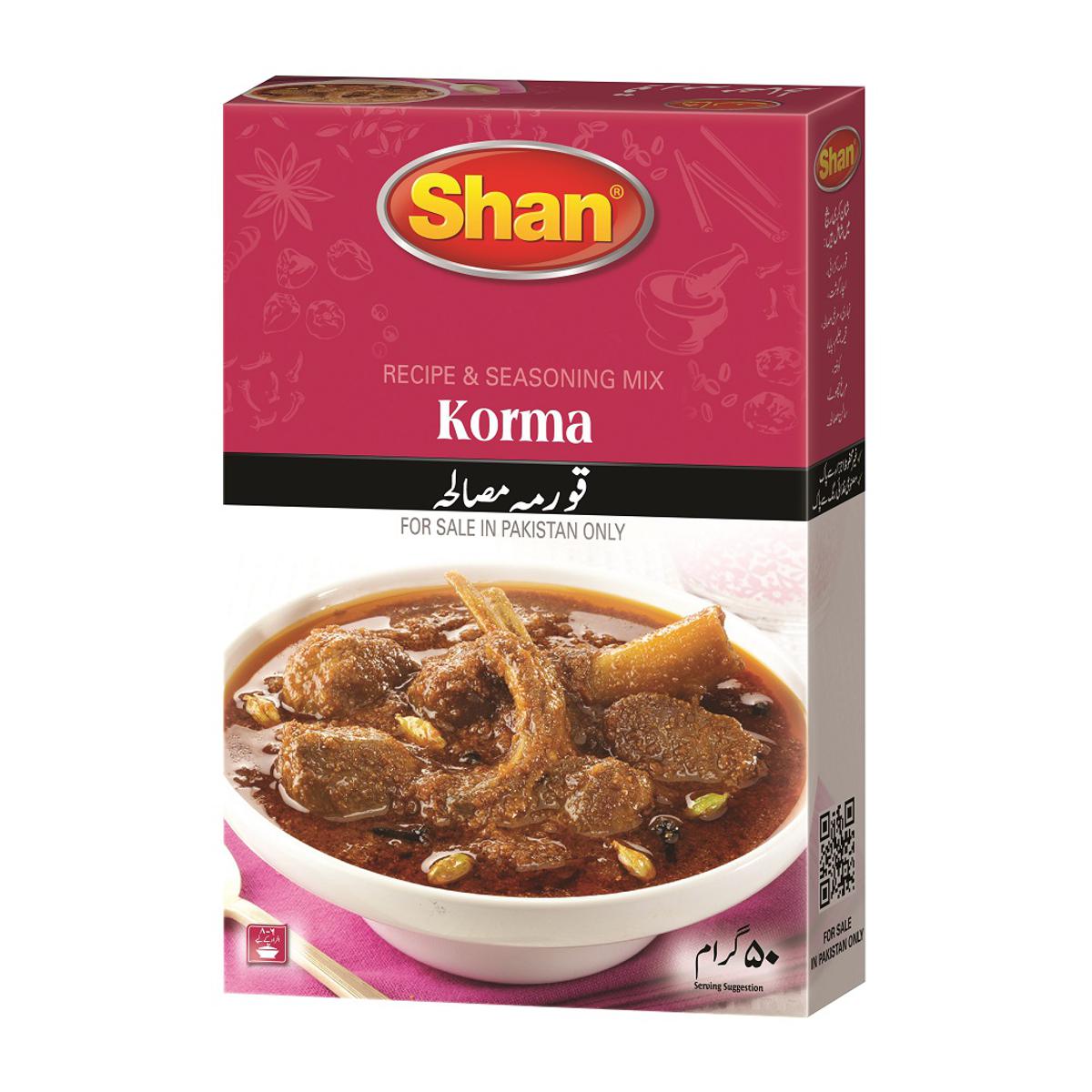 SHAN KORMA MASALA 50G – abdalibabafoods