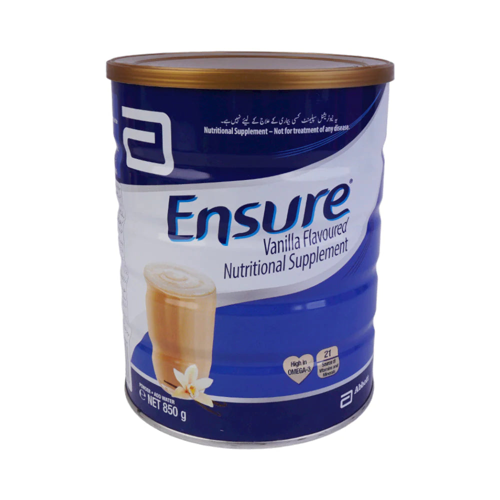 ENSURE MILK POWDER VANILLA 850GM – abdalibabafoods