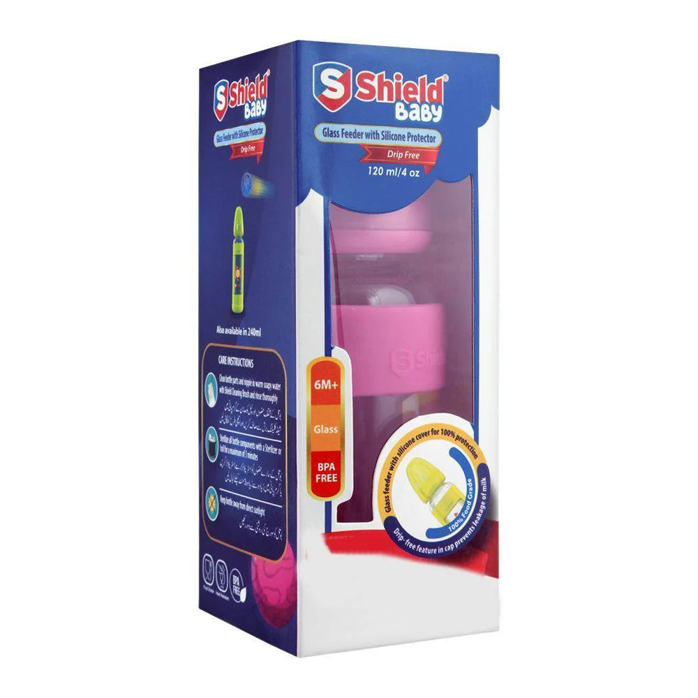 SHIELD GLASS FEEDER WITH SILICONE PROTEC 120ML – abdalibabafoods